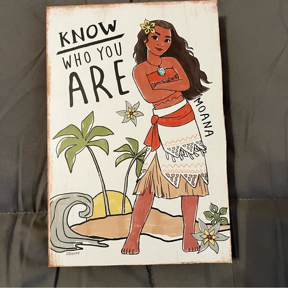 Disney | Wall Decor | Disneys Moana Sign Know Who You Are | Poshmark